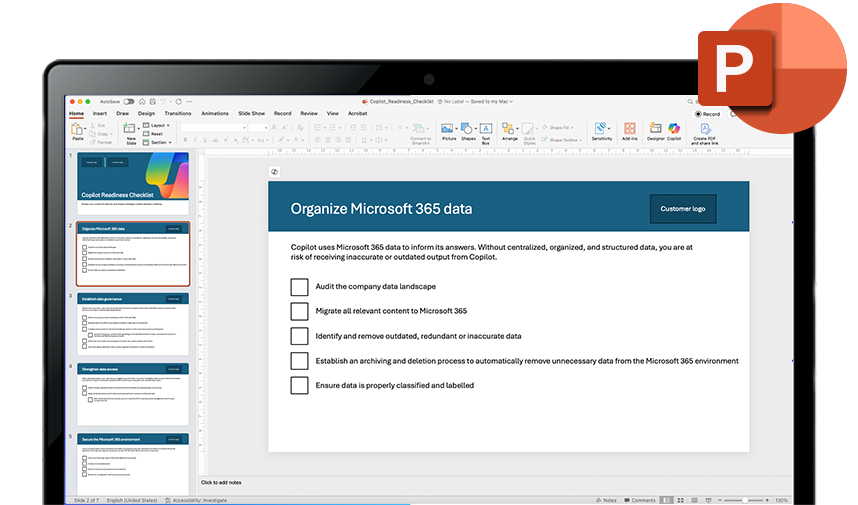 Copilot readiness checklist - free template